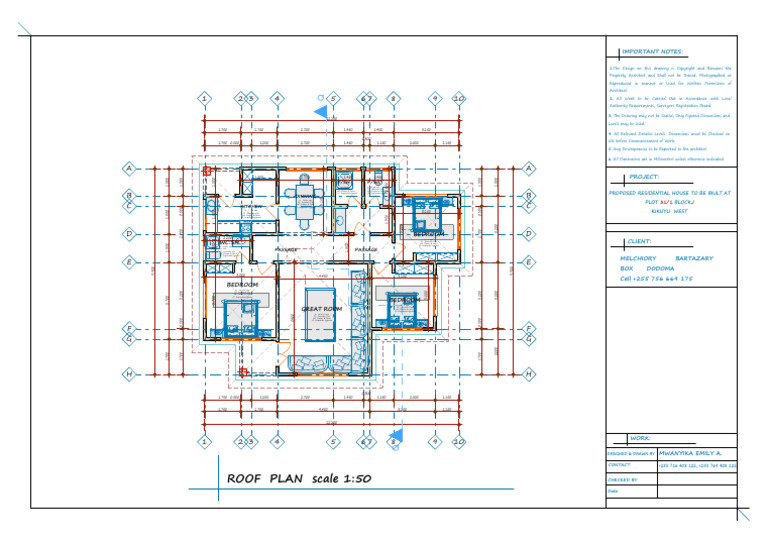 ROOF PLAN Scale 1:50: Bedroom WC:SH | PDF