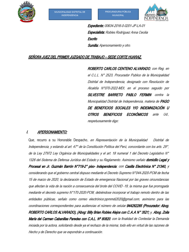 Ampl de Plazo Del Exp.634-2016 | PDF | Justicia | Crimen y violencia