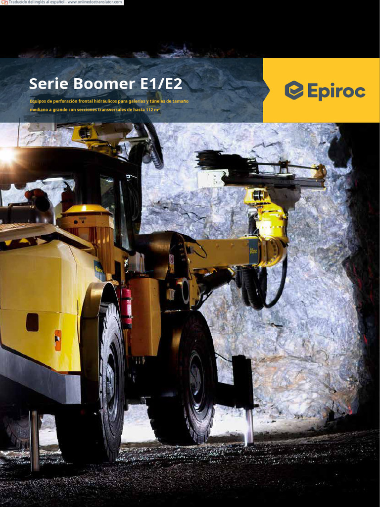 Equipos de Perforación Boomer E1/E2 | PDF | Perforación | Agua