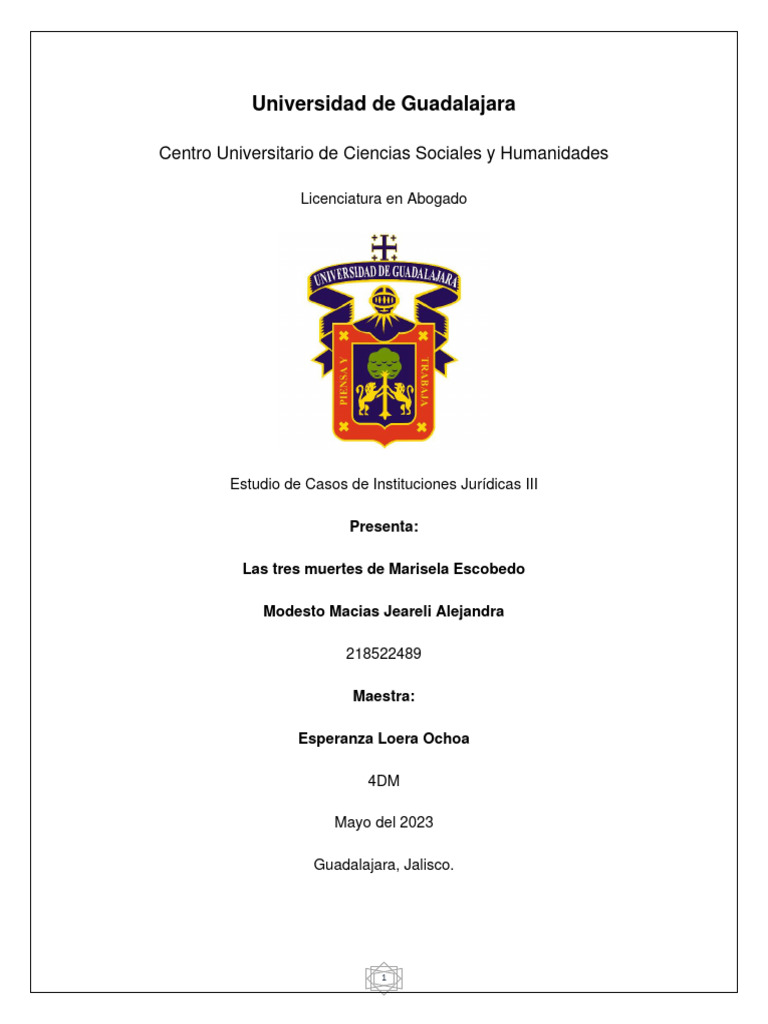Las Tres Muertes de Marisela Escobedo | PDF | Justicia | Crimen y violencia