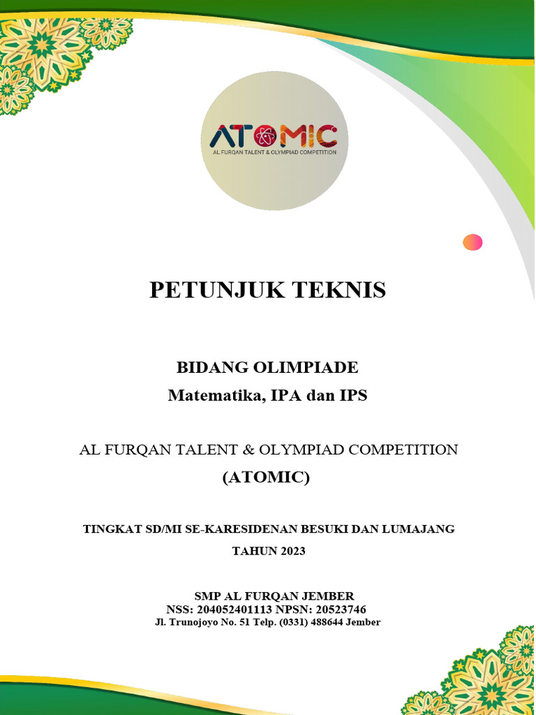JUKNIS ATOMIC Olimpiade 2023 NEW | PDF