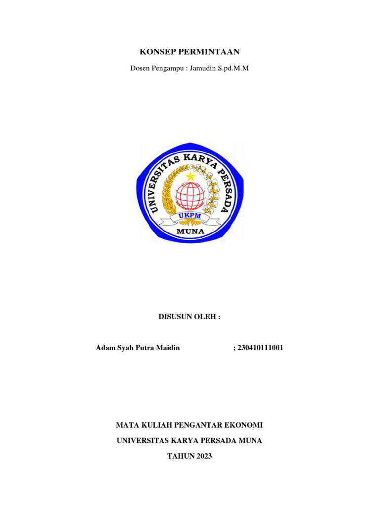 Konsep Permintaan | PDF