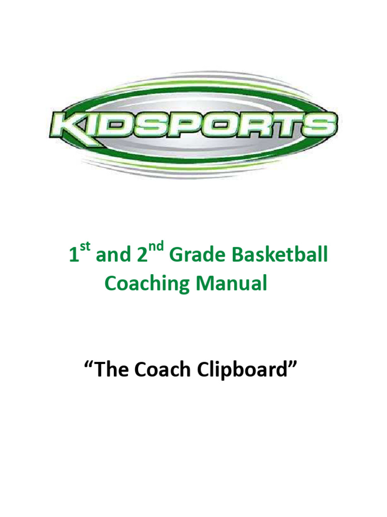 1st 2nd Grade Basketball Coaching Manual | PDF | Ball Games | Team Sports