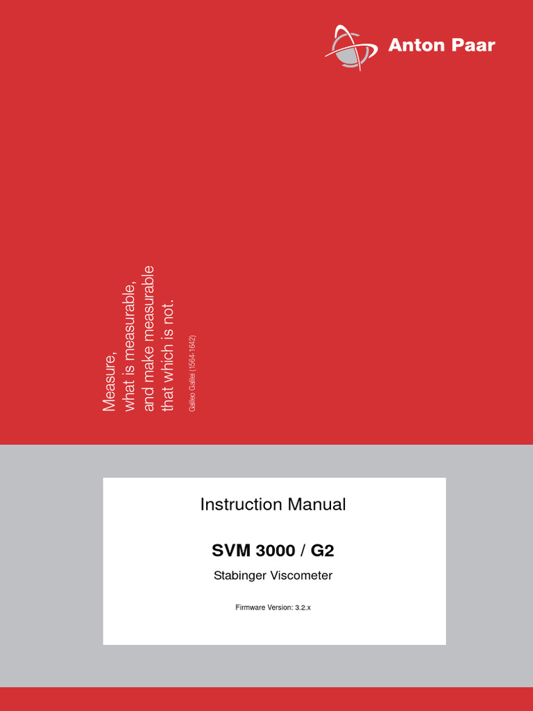 SVM 3000 g2 Instruction Manual | PDF | Oil | Electrical Connector