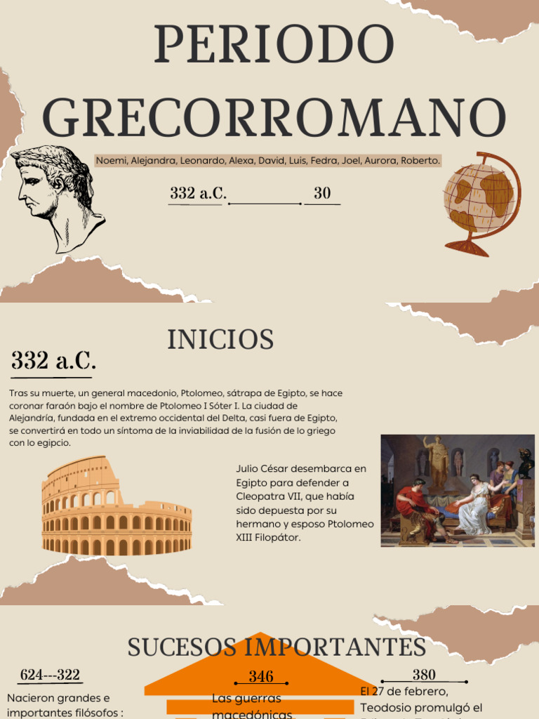 Legado del Periodo Grecorromano | PDF | imperio Romano | Cicerón