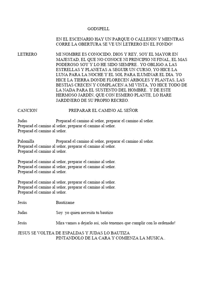 GODSPELL | PDF | Jesús