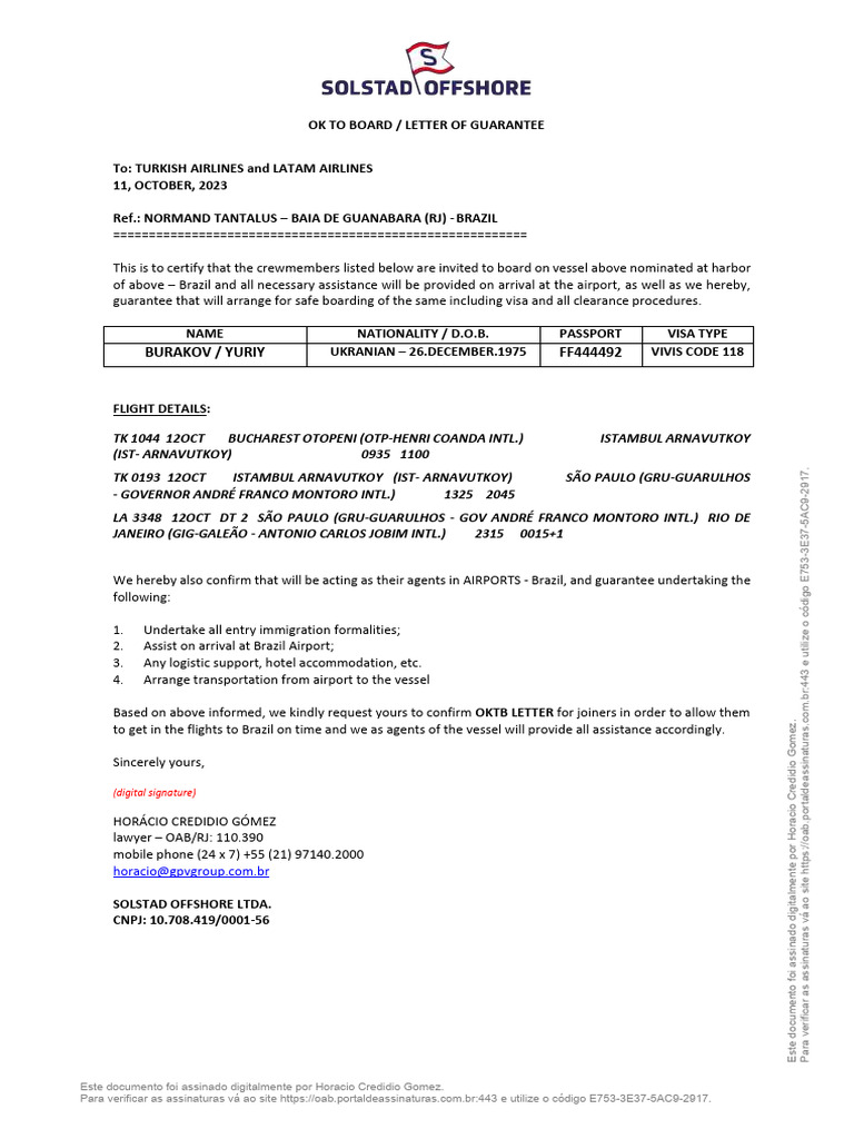 11 OCTOBER 2023 OKTB LETTER English YURIY BURAKOV Manifesto | PDF ...