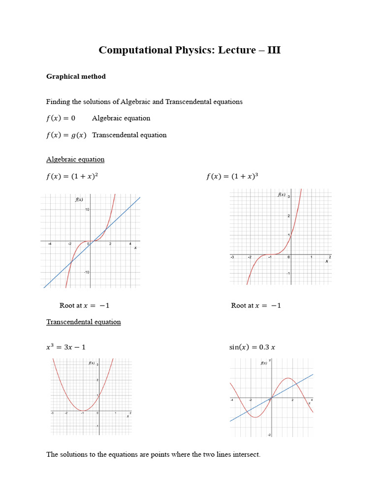 Lecture 3 | PDF | Equations | Mathematical Relations