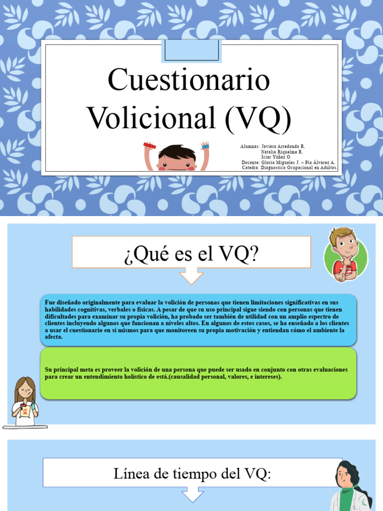 Cuestionario VQ | PDF | Motivación | Motivacional