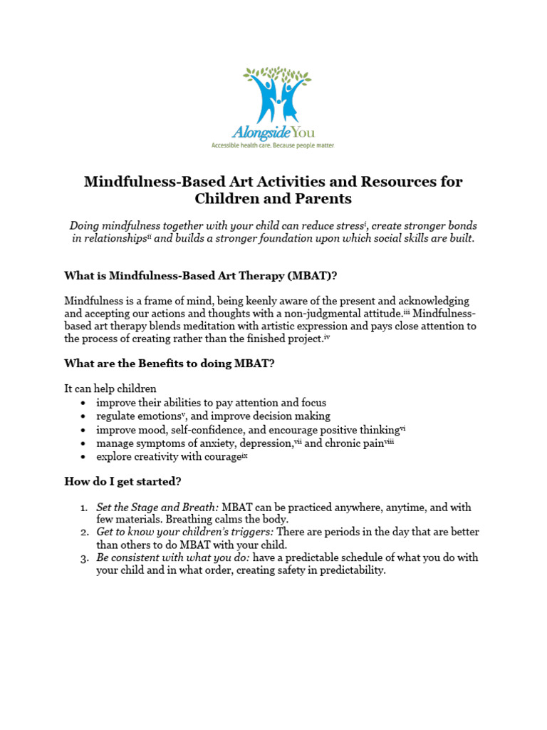 Artand Mindfulness For Families | PDF | Mindfulness | Meditation