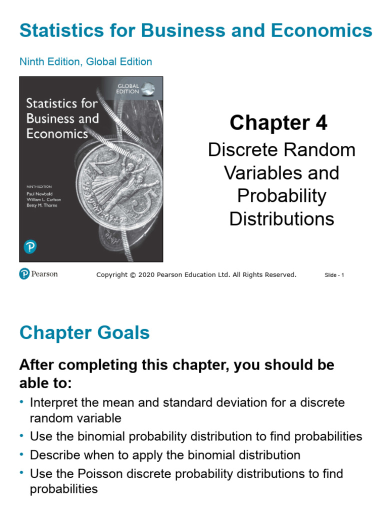 CH04 | PDF | Probability Distribution | Random Variable