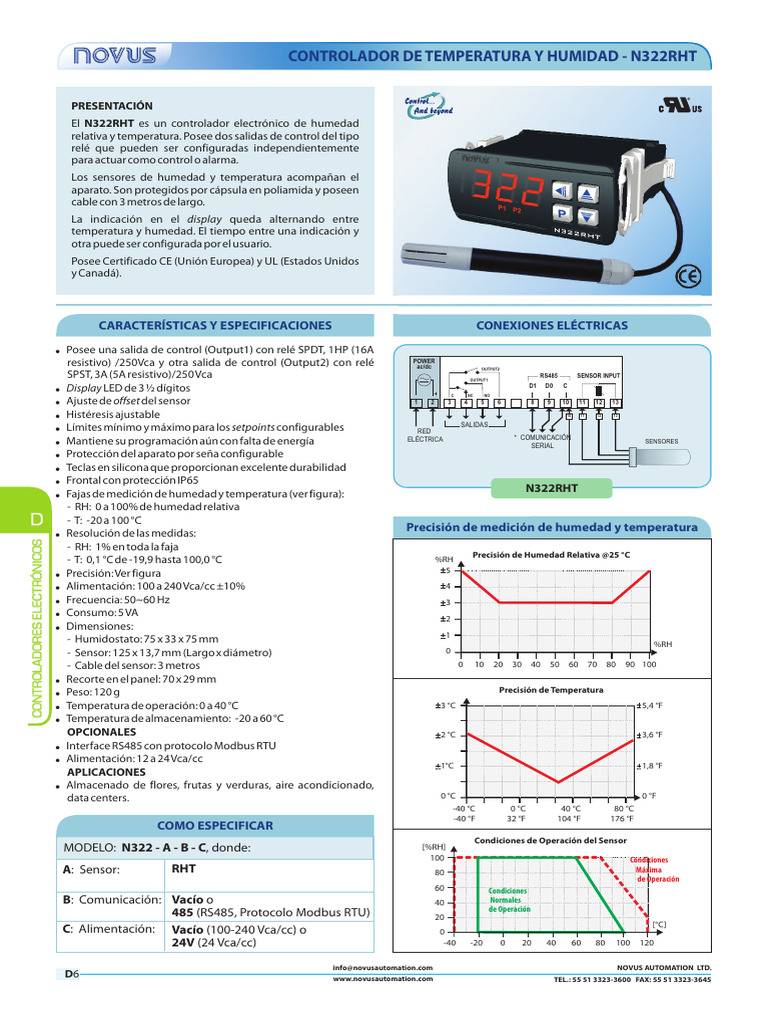 Novus n322rht | PDF | Relé | Bienes manufacturados