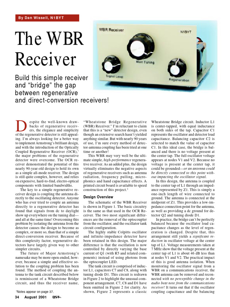 WBR Receiver | PDF | Electrical Network | Electronic Oscillator