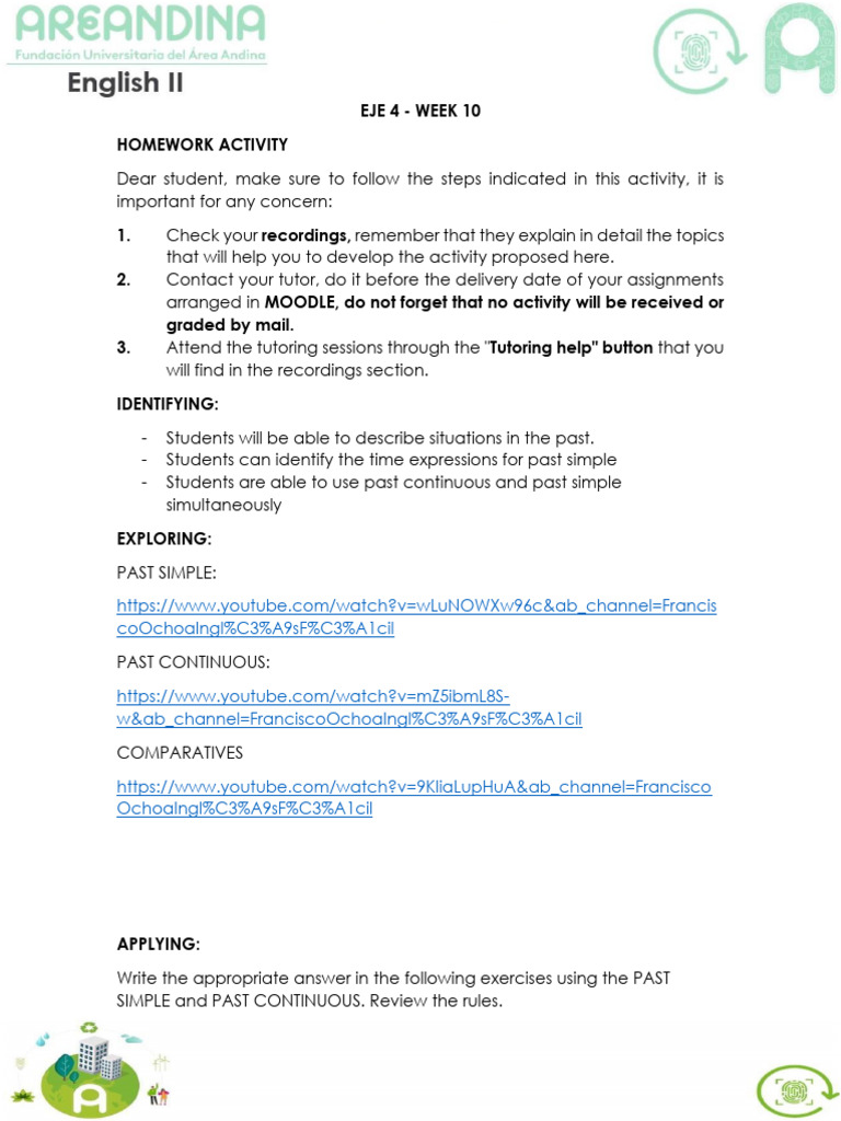 English 2 - EJE 4 - Week 10 | PDF