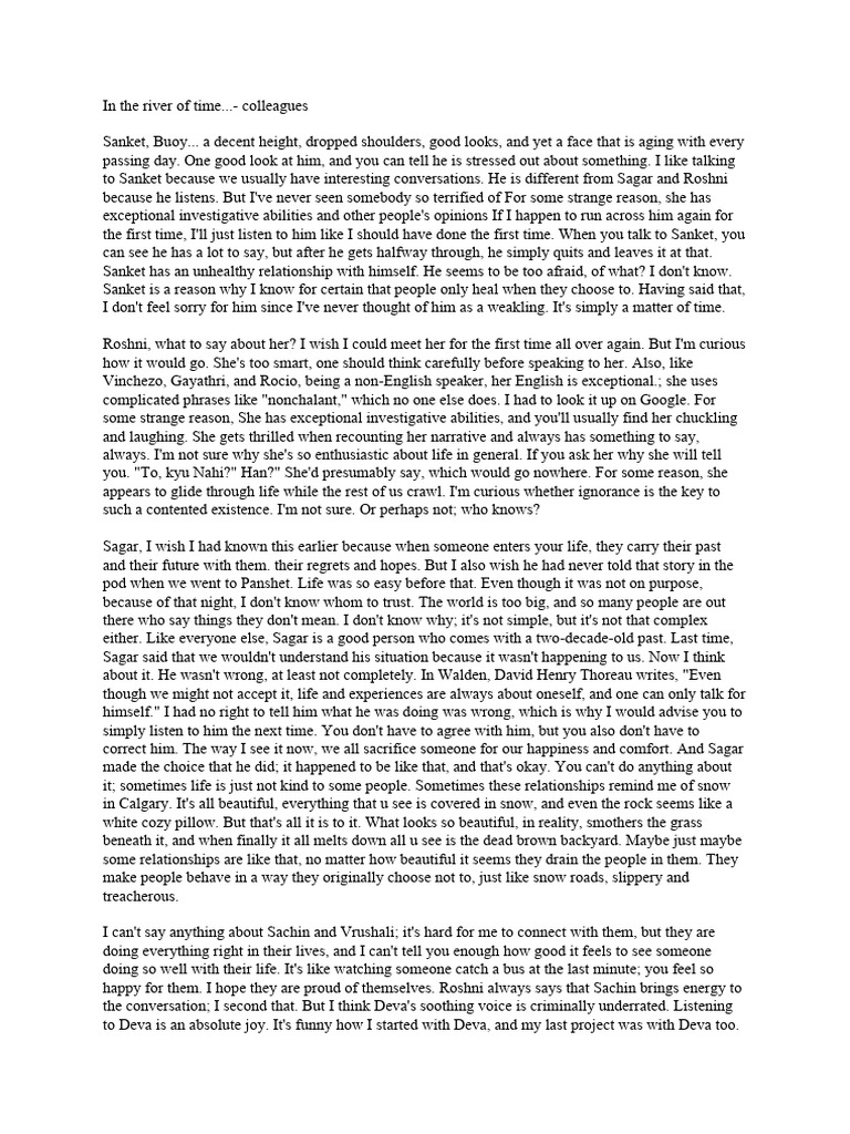 In The River of Time | PDF