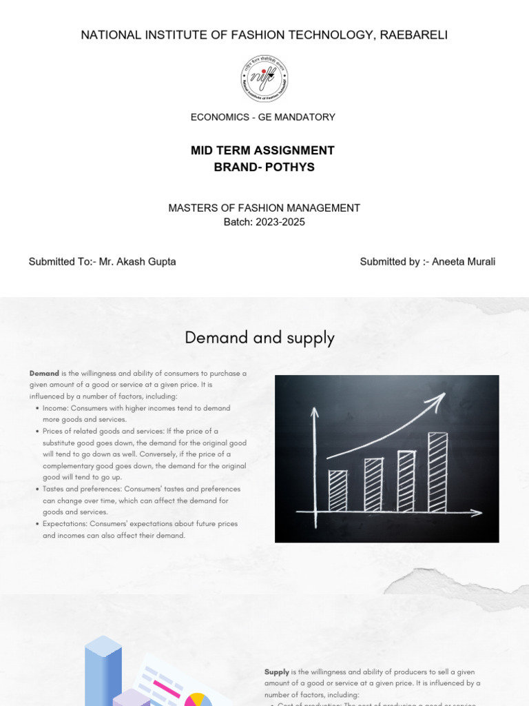 Fashion Management Economics Analysis | PDF | Demand | Retail