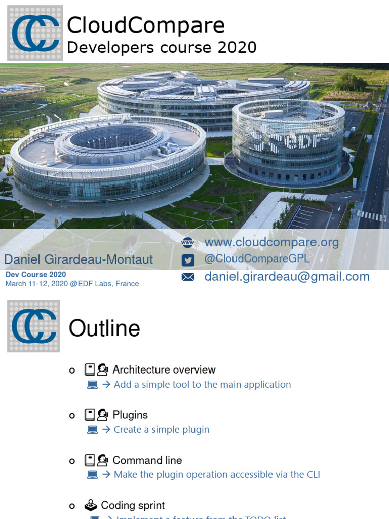 CloudCompare Dev Course 2020 | PDF | Command Line Interface | Databases