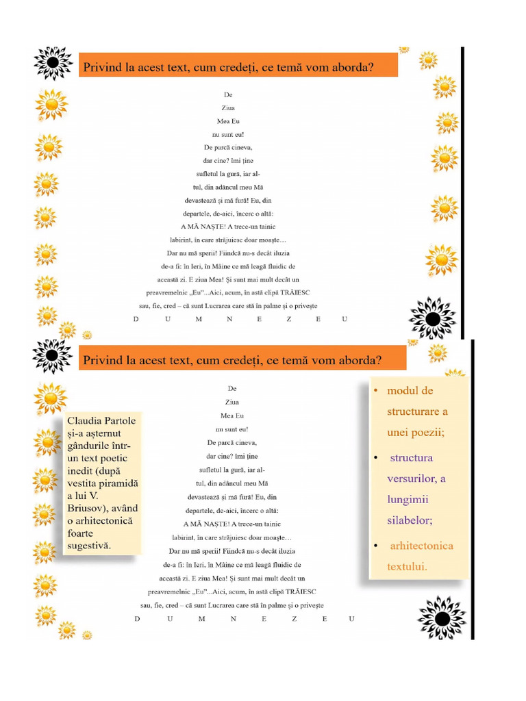 Elemente de Prozodie Proiect Didactic CL A VII-A | PDF