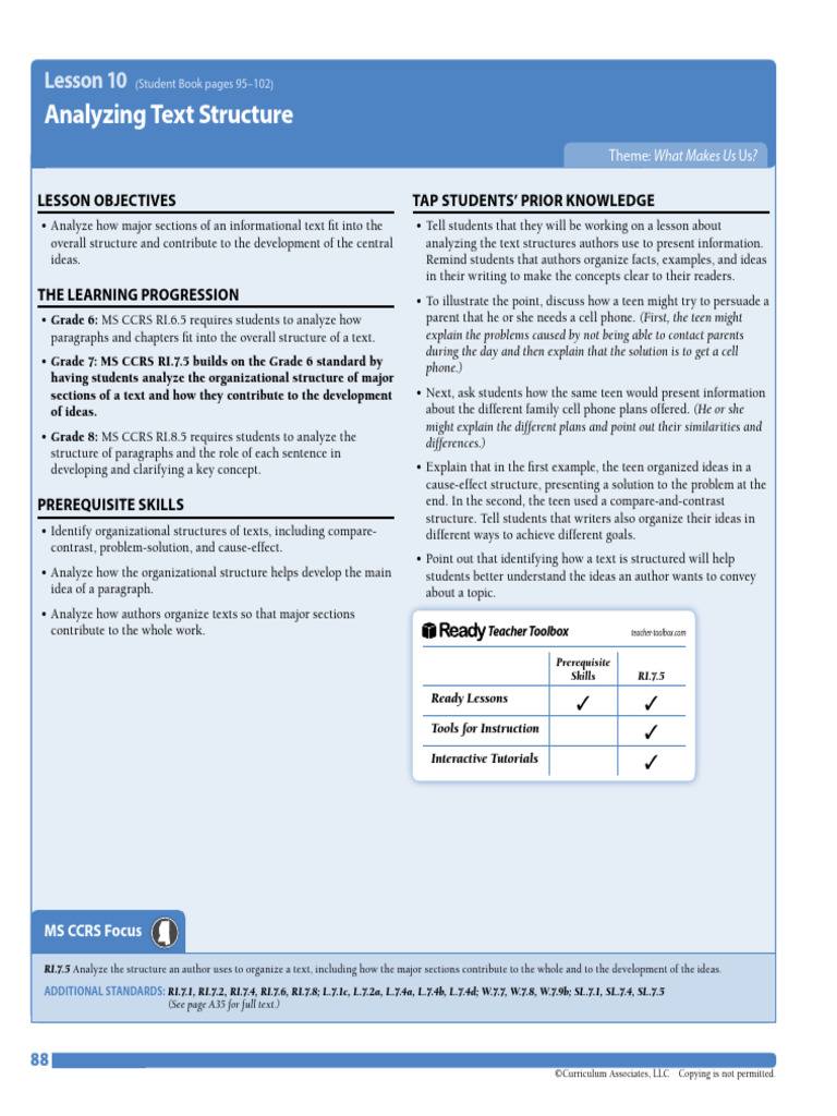 Analyzing Informational Text Structure | PDF | Gene | Eye Color