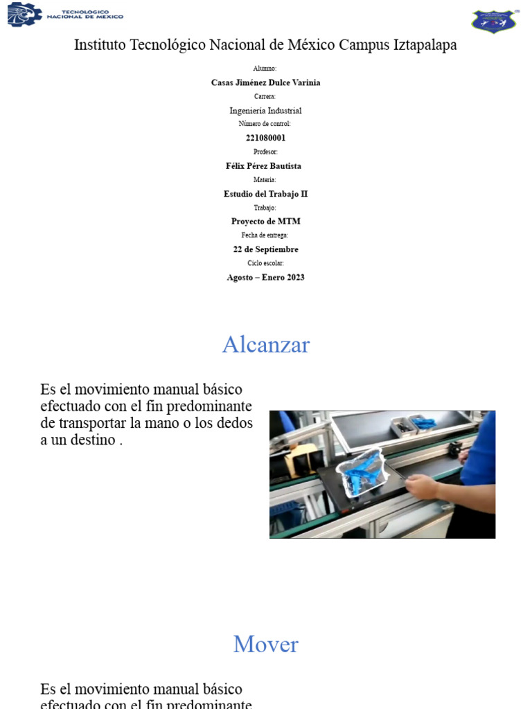 Movimientos Basicos MTM | PDF | Pie | Rodilla