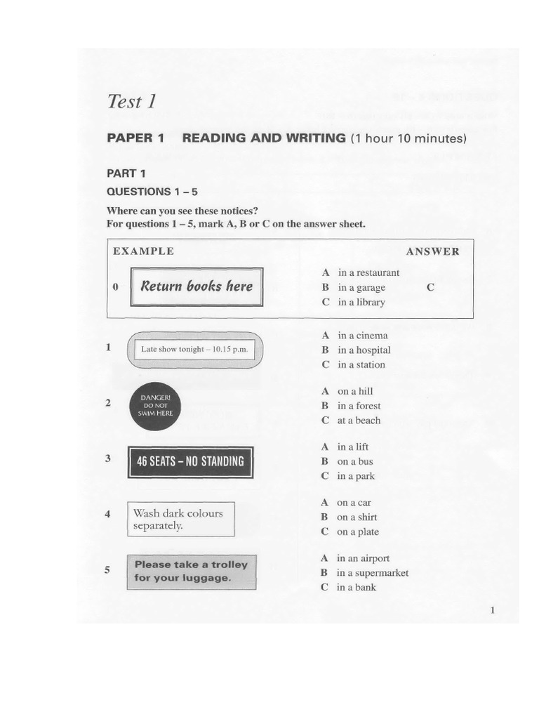 Reading Test | PDF