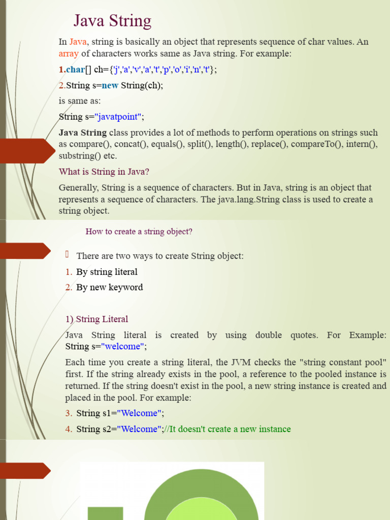 Java String Pdf String Computer Science Java Programming Language 