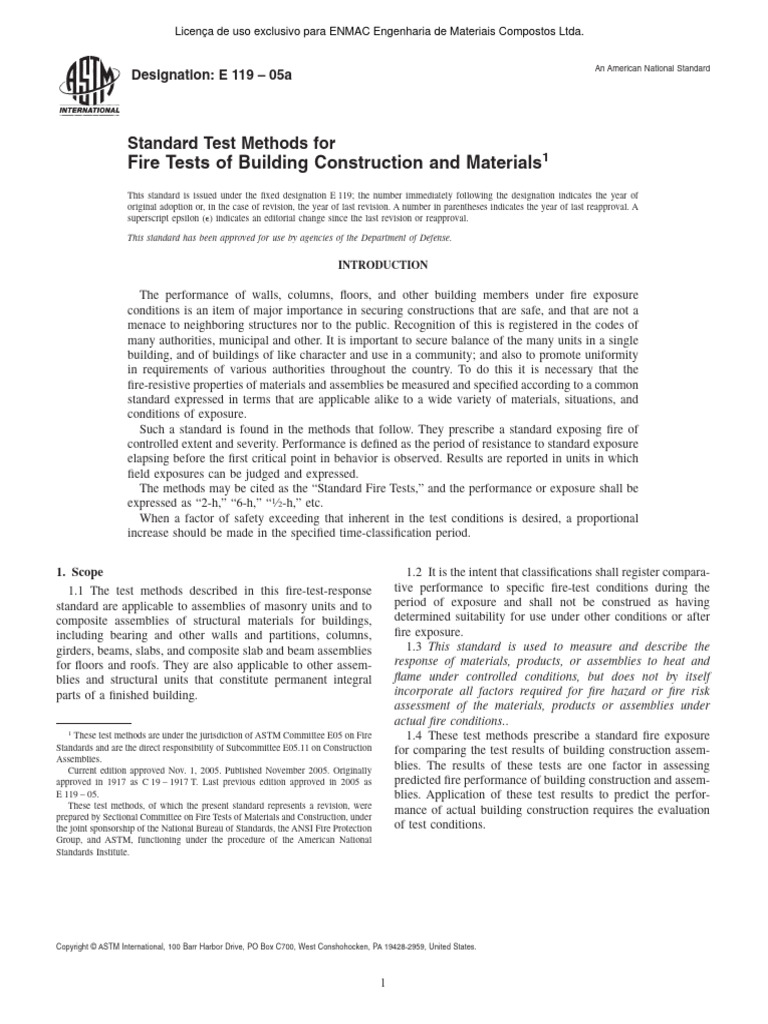Astm E-119 | Download Free PDF | Thermocouple | Fires
