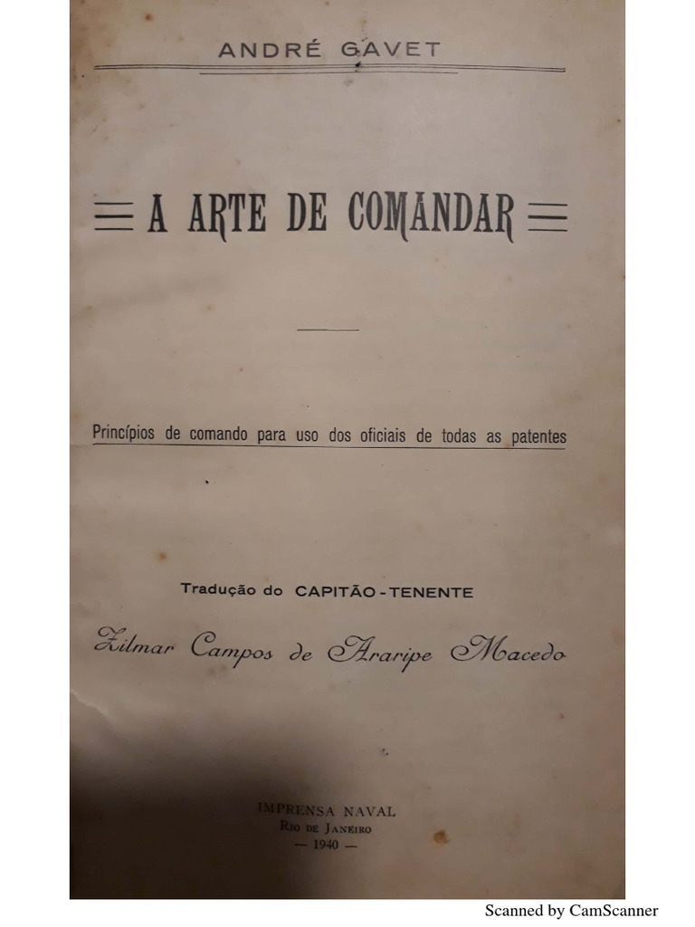A Arte de Comandar Andre Gavet | PDF