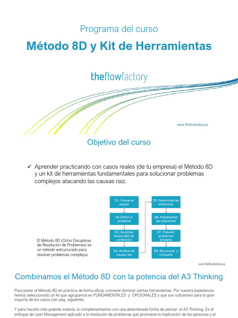 Programa METODO 8D | PDF | Procesos de negocio | Ciencia de sistemas