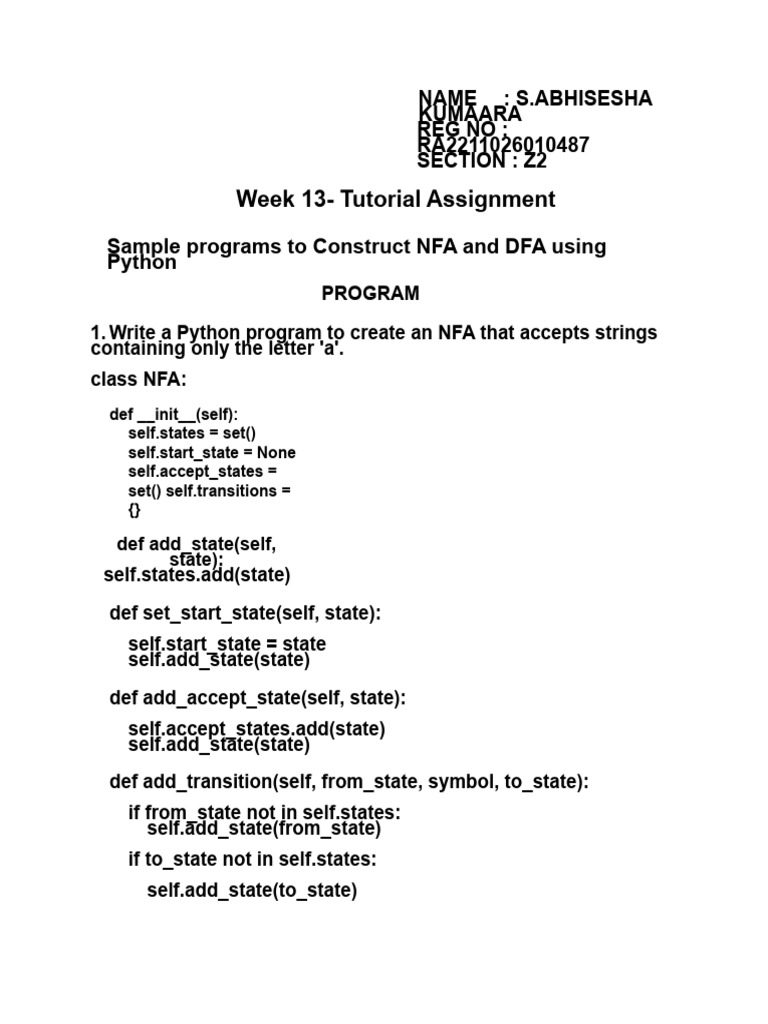 App Assignment Pdf Theory Of Computation Formal Methods