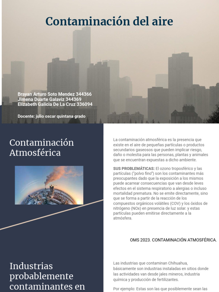 Contaminación del aire | PDF | La contaminación del aire | Contaminación