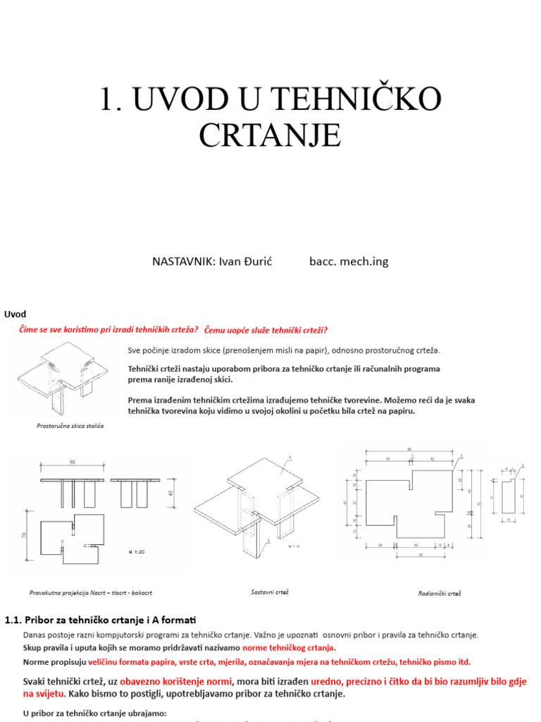 Uvod U Tehničko Crtanje | PDF