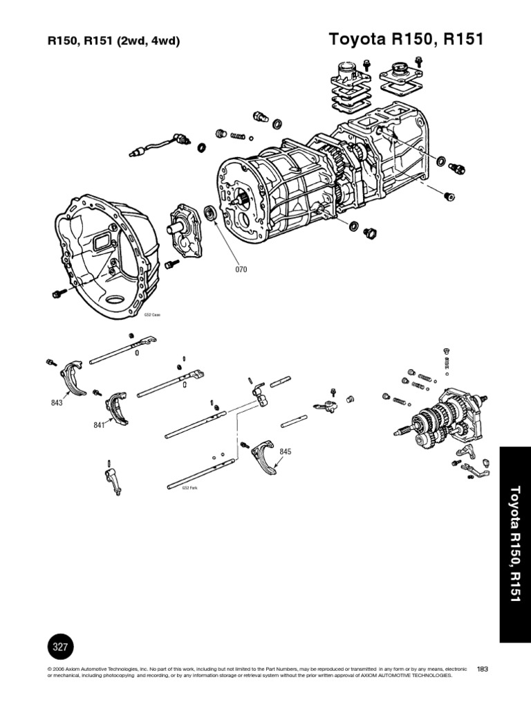 Toyota R150 R151 | PDF | Bearing (Mechanical) | Four Wheel Drive