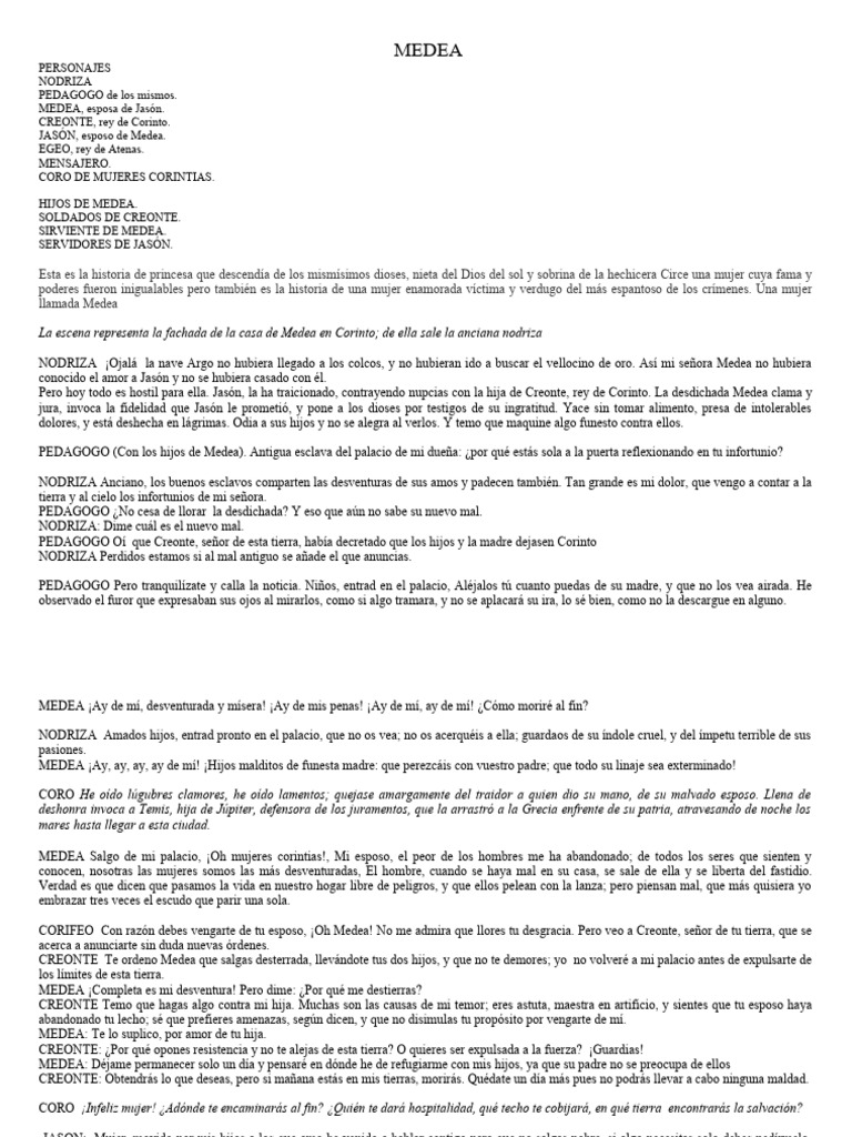 MEDEA | PDF | Jason