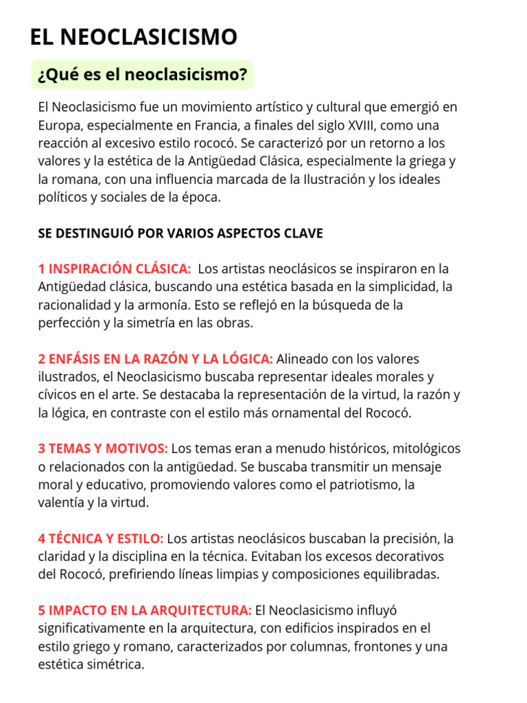 Introducción al Neoclasicismo Artístico | PDF | Pintura de paisaje ...