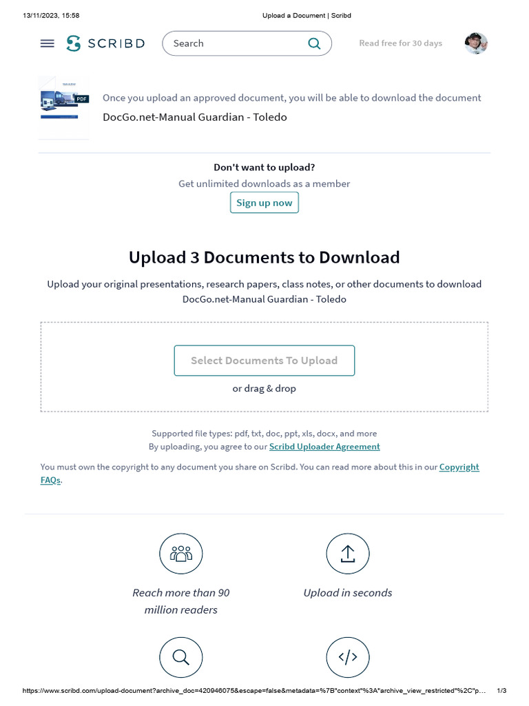 Upload A Document - Scribd | Download Free PDF | Scribd | Software