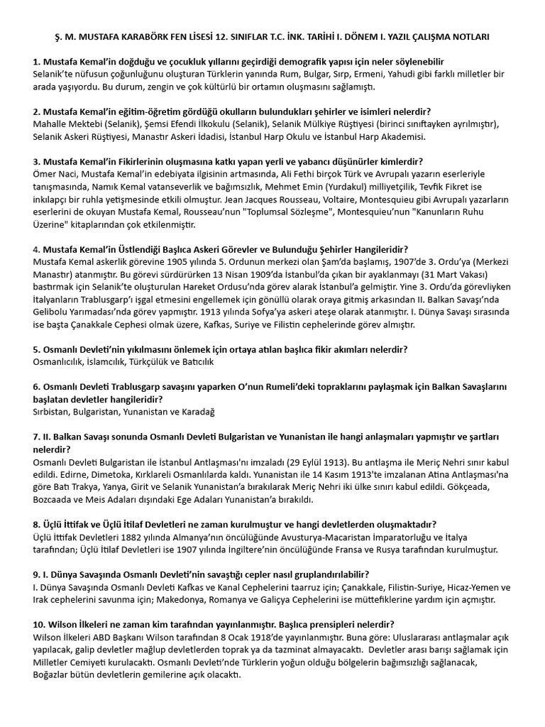 Sinif İnk. .Tar. | PDF