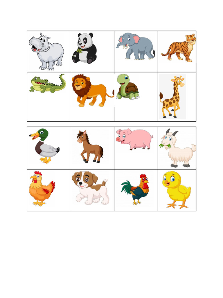 Farm Zoo Animals | PDF
