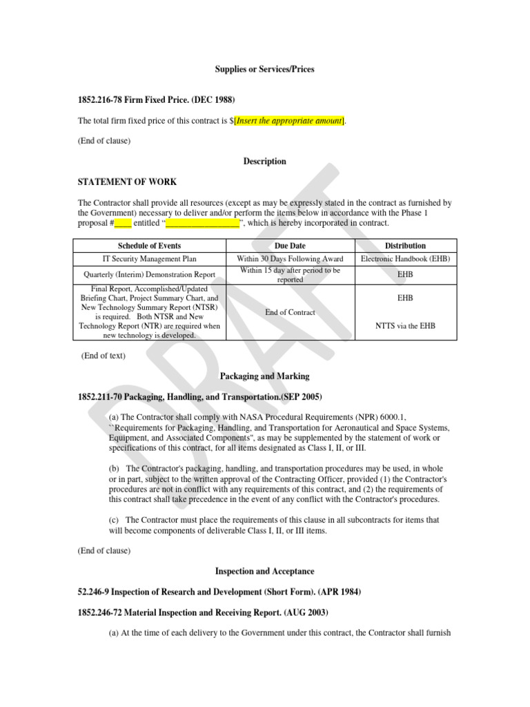 Draft STTRPhaseI Sample | PDF | Occupational Safety And Health | Business