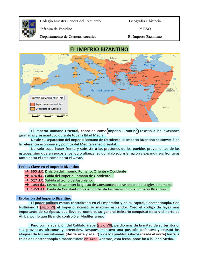 Historia del Imperio Bizantino | PDF | imperio Bizantino | Justiniano I