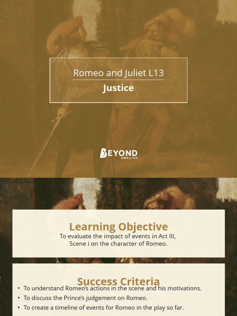 Romeo and Juliet L13 - Justice PowerPoint | Download Free PDF ...