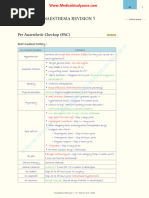 Basic Anesthesia Machine Checklist | PDF | Anesthesia | Breathing