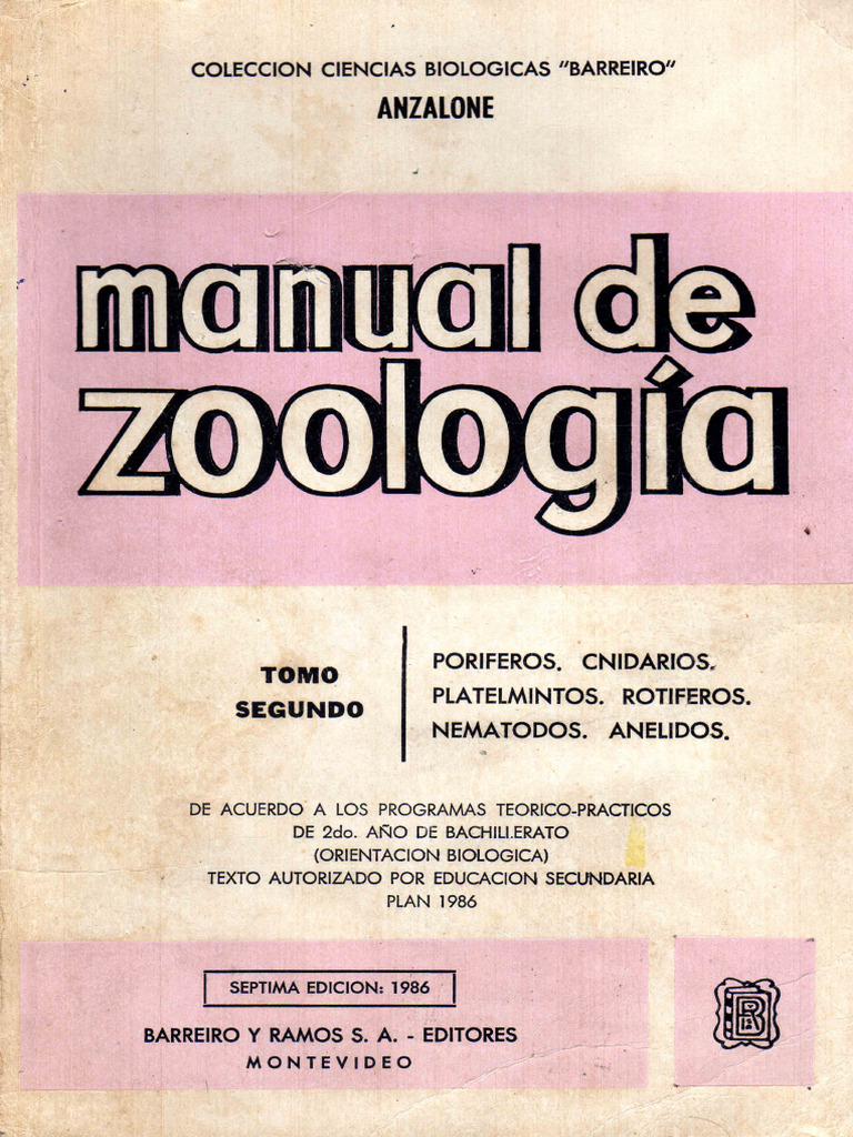 Manual de Zoologia Tomo II Poriferos Cnidarios Platelmintos Rotiferos ... Manual de Zoologia Tomo II Poriferos Cnidarios Platelmintos Rotiferos ...