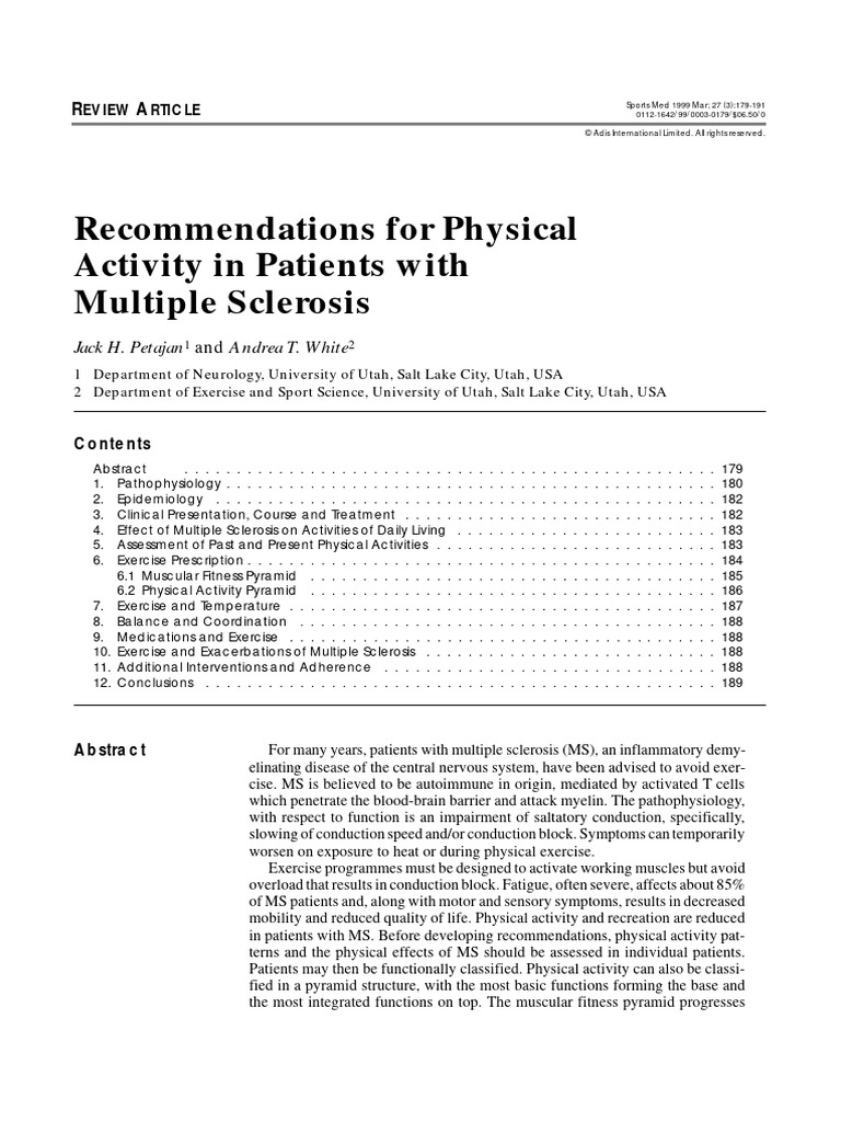 Recom Ejer Esclerosis Multiple Es | Download Free PDF | Multiple Sclerosis | Myelin