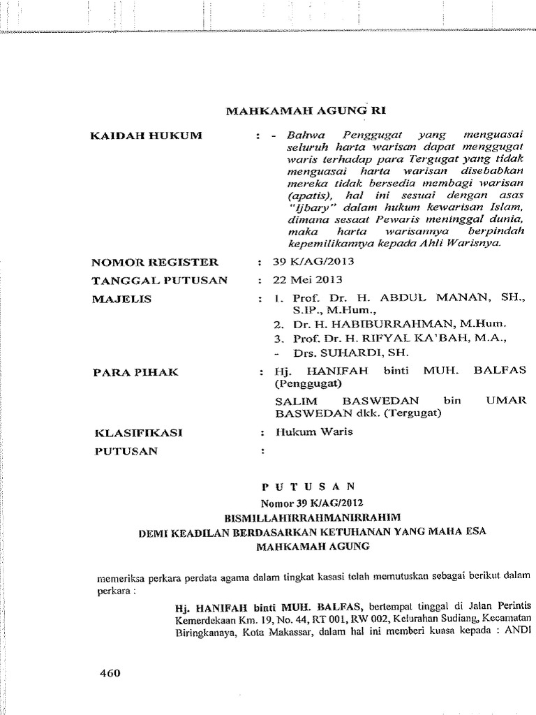 Yurisprudensi Tahun 2014 Part 2 | PDF