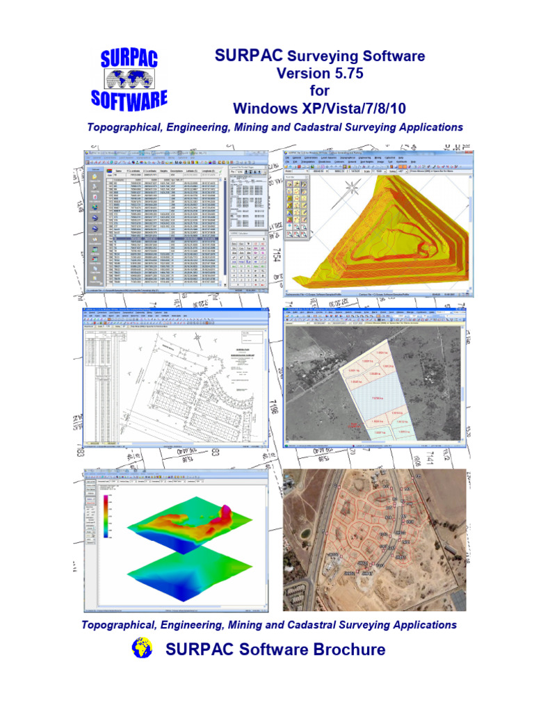 SURPAC Brochure | PDF | Surveying | License