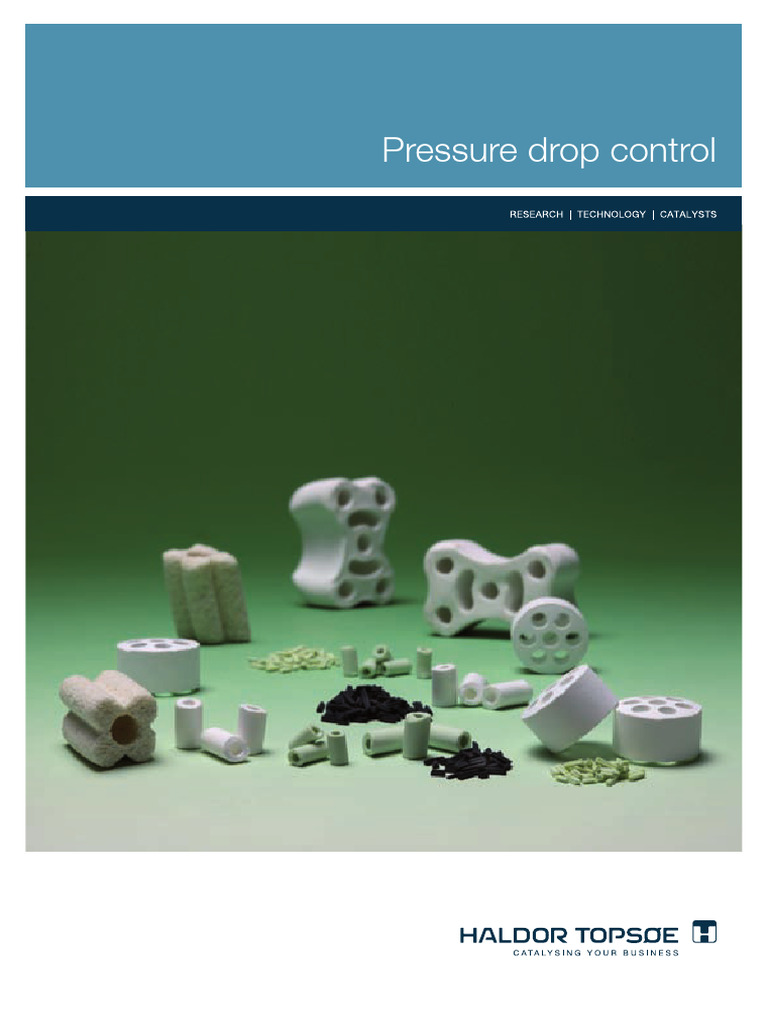 1A - Haldor Topsoe - Pressure - Drop - Control | PDF | Catalysis | Porosity