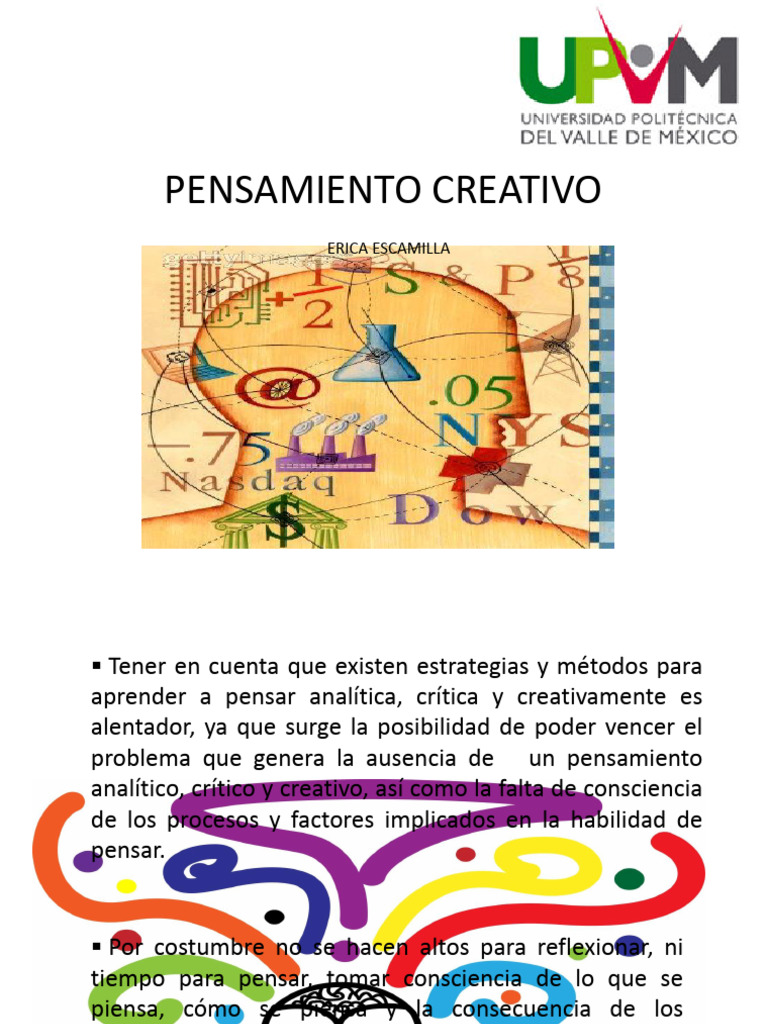 Pensamiento Creativo | Descargar gratis PDF | Creatividad | Pensamiento