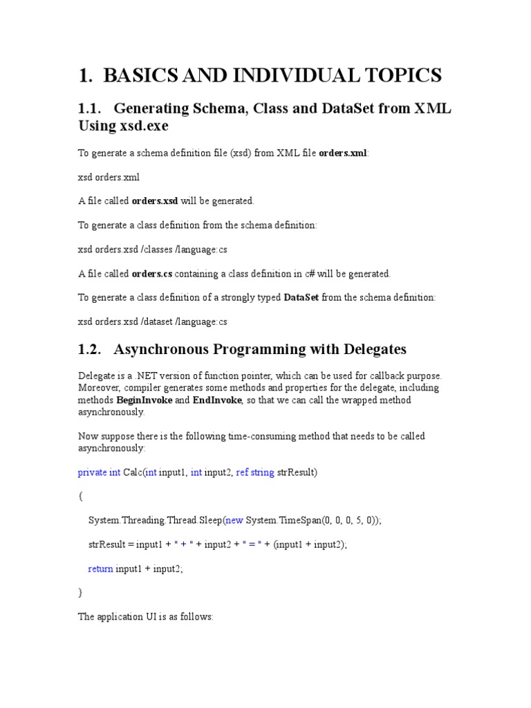 C# Note | PDF | Callback (Computer Programming) | Method (Computer ...