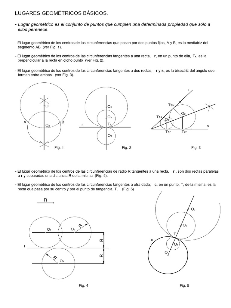 LUGARES GEOMÉTRICOS y Práctica SD - 4 | PDF | Matemáticas | Matemática Elemental